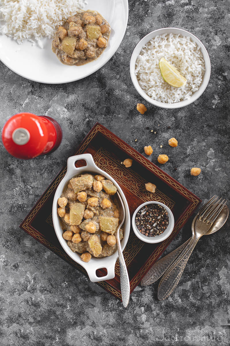 Pepe Jhal (Spicy Green Papaya Curry with Chickpeas and Poppyseed Paste ...
